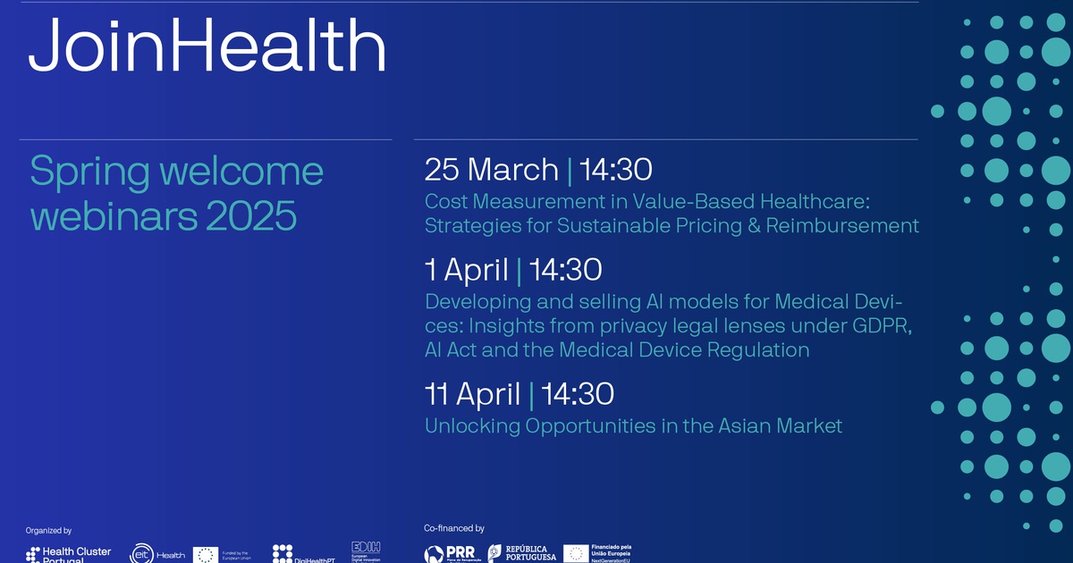 JoinHealth Spring welcome Webinars 2025